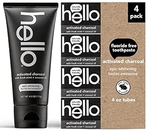 Amazon.com: Hello Activated Charcoal Epic Teeth Whitening Fluoride Free ...