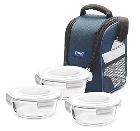 Buy Treo by Milton Health First Round Glass Tiffin Box with Cover ...