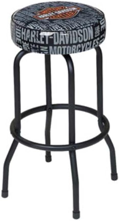 Amazon.com: HARLEY-DAVIDSON Bar & Shield Repeat Bar Stool HDL-12127 ...