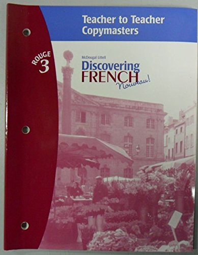 Discovering French Nouveau: Teacher to Teacher Copymasters Level 3 by ...