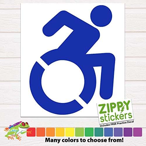 Amazon.com: Handicapped Disabled Symbol Sign Decal Sticker - New Style ...