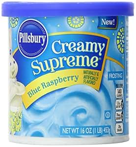 Amazon.com : Pillsbury Creamy Supreme Flavored Frosting, Blue Raspberry ...