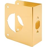 Prime-Line U 9547 Brass Lock and Door Reinforcement Plate for 1-3/8 In ...