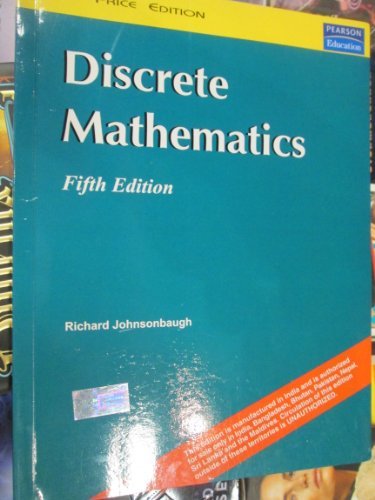 Discrete Mathematics: Johnsonbaugh: 9788178082790: Amazon.com: Books