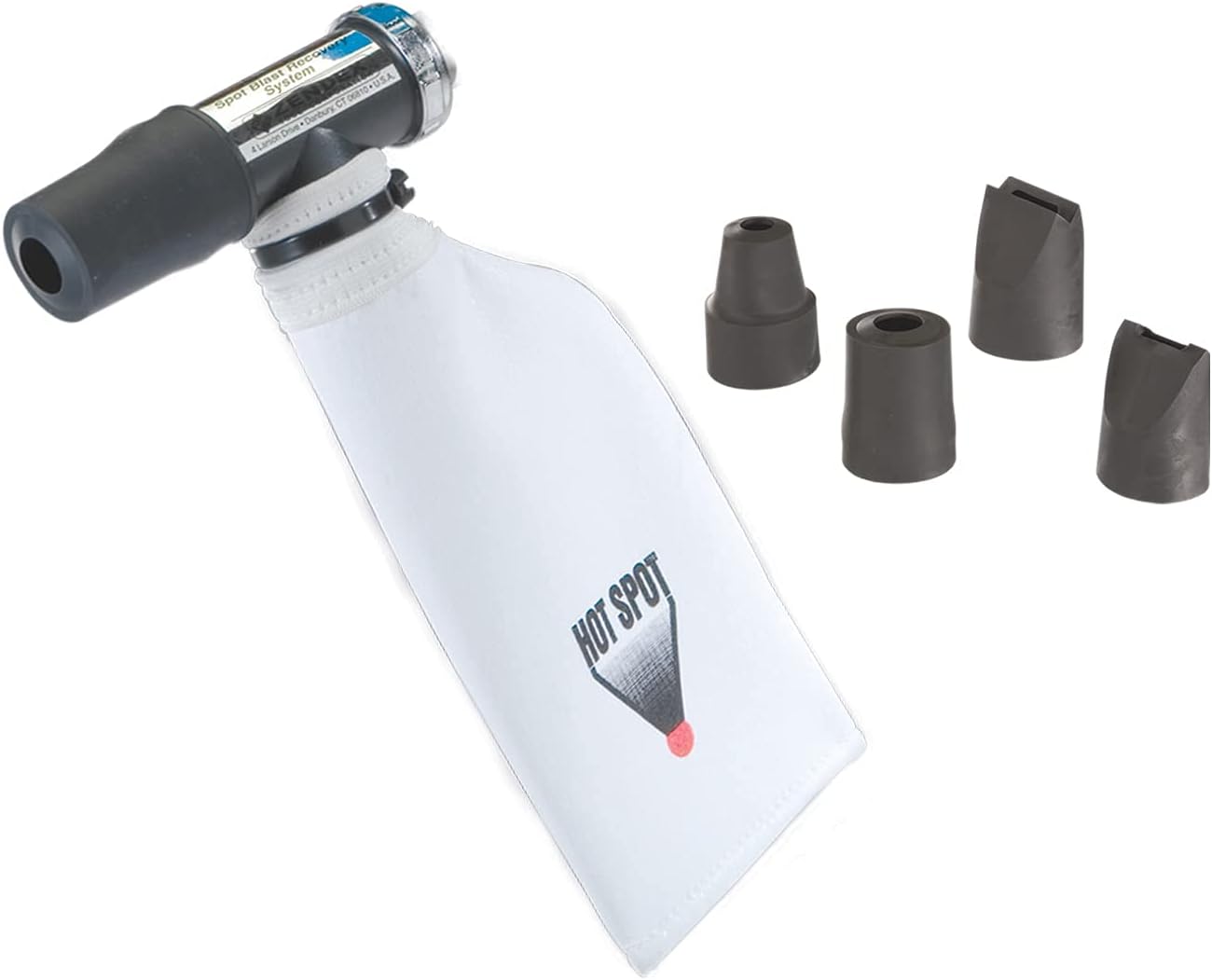 White Speed Blaster Gravity Feed Media Blaster & HS2020 Spot Blast ...