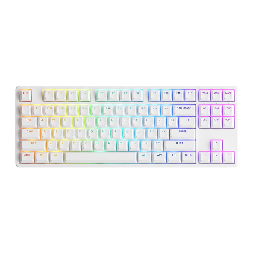 Mua Akko 5087S TKL Hot-Swappable Mechanical Keyboard White with PBT ...