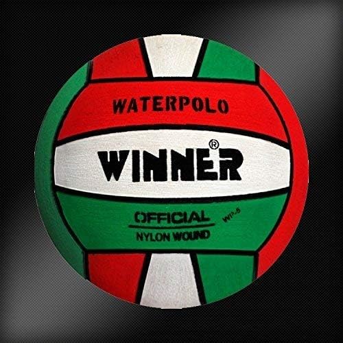 Winner water polo ball Green White Red Design, size 5 – BigaMart