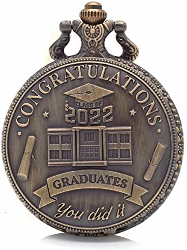 Class of 2022 Graduation Pocket Watch for Him Her,Quartz Pocket Watch ...