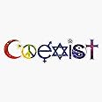 Amazon.com - Coexist Space 3 Sticker Bumper Sticker Vinyl Decal 5"