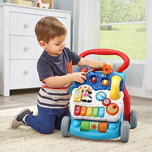 VTech Sit-To-Stand Learning Walker (Frustration Free Packaging), Blue ...