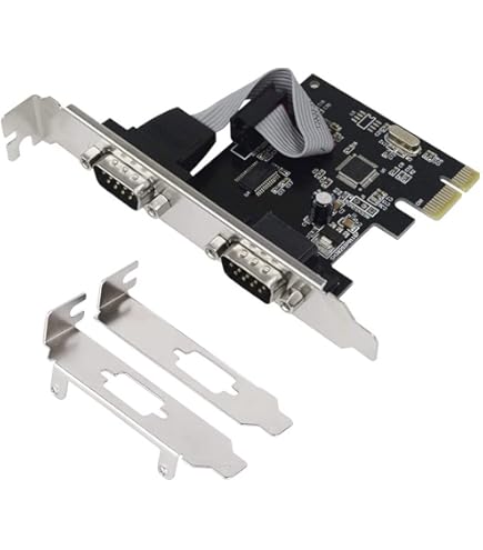 PCI-Express 2-Port DB9 Serial (RS-232) Card, Asix99100 Chipset