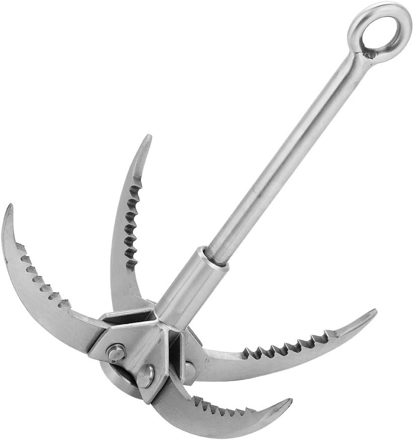 Amazon.com : VGEBY1 Grappling Hook, Stainless Steel Folding Grappling ...