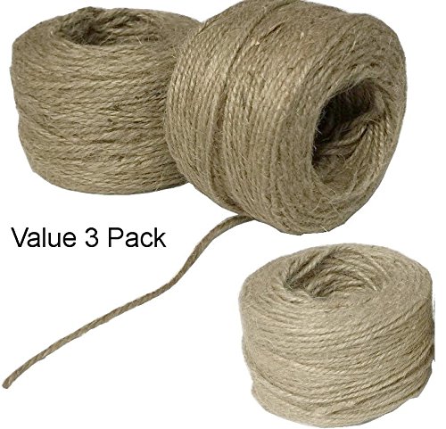 All Purpose Jute Twine 3 Pack Recycle Home & Garden Extra Strong Multi ...