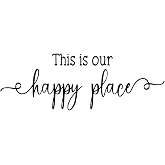 Amazon.com: My Vinyl Story Large This is Our Happy Place Wall Sticker ...