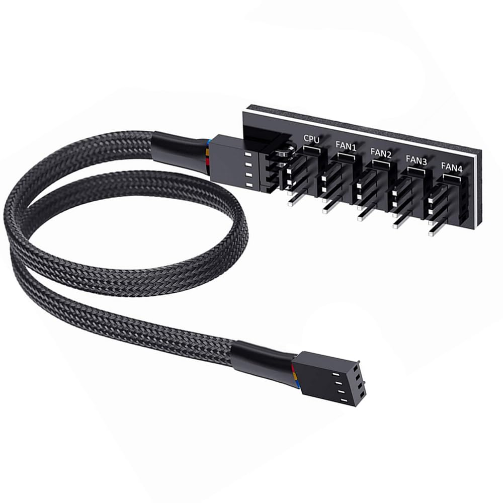Mua 2 Pack PWM Fan Hub Splitter 1 to 5 Splitter 5 Way PC Case Internal ...