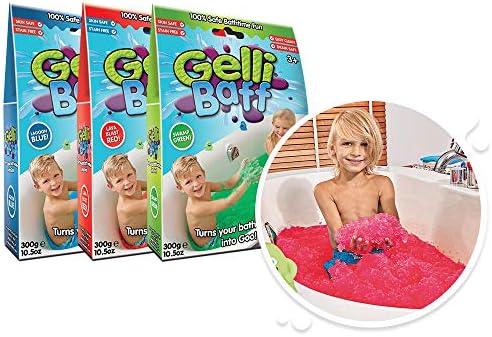 سعر Zimpli Kids 3 x Gelli Baff Bundle, Blue, Red & Green, Turn water ...