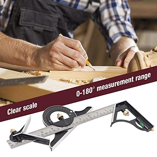 Fafeicy Stainless Steel T Square Ruler Adjustable Sliding Combination ...