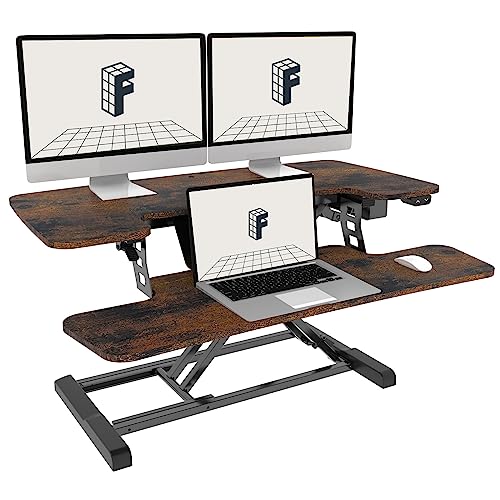 FLEXISPOT Electric Standing Desk Converter, 36'' Height Adjustable ...