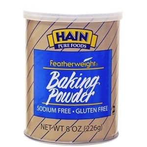 Amazon.com : Hain Baking Powder, Gluten Free, Sodium Free, 8 oz (Pack ...