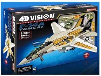 Amazon.com: 4D Vision F-14A Tom Cat Fighter Jet Model : Arts, Crafts ...