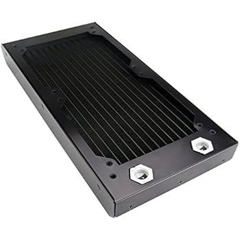 Amazon.com: Koolance HX-720 Radiator, 2x120mm 18-FPI Aluminum ...