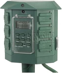 GE 15144 Heavy Duty Digital Outdoor Timer - Wall Timer Switches ...