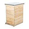 LETRA Bee Hive, 3 Layer Bees House Beekeeping Box with 10 Medium &20 Deep Honeycomb Foundation ...