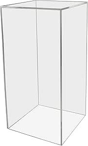 Amazon.com: Marketing Holders Pedestal Cube Box Clear Plastic 12" x 12 ...