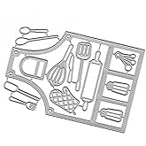 Amazon.com : Silver Kitchen Apron Metal Cutting Dies Cooking Cutting ...