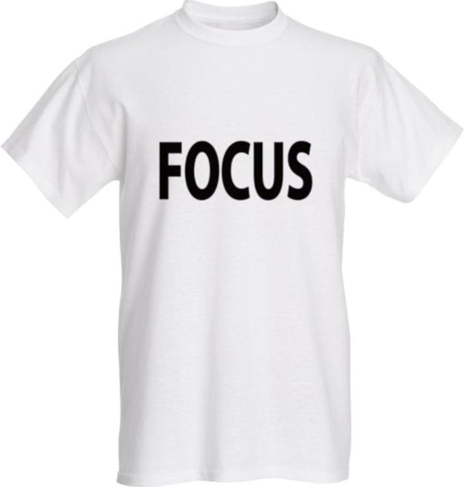Focus T-Shirt - Black Text: Amazon.ca: Clothing & Accessories