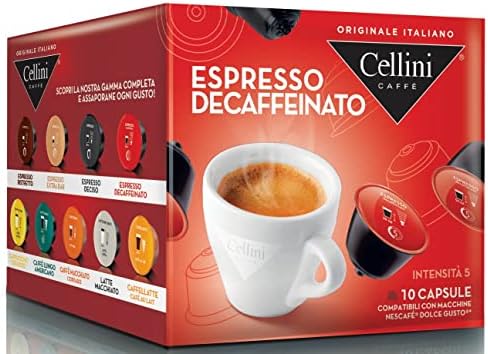 سعر Cellini Coffee Capsules, Decaffeinato Flavoured, Compatible with ...