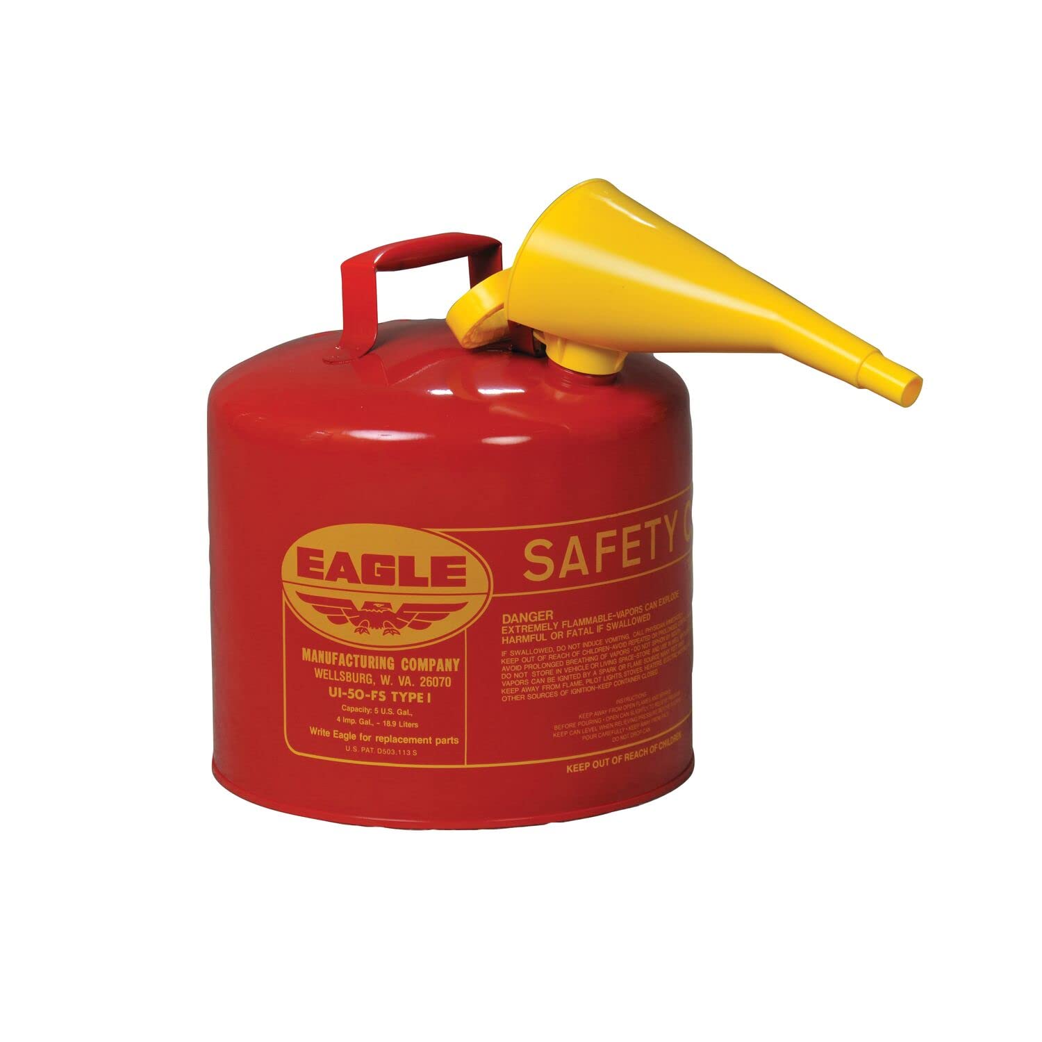 Mua Eagle 5 Gallon Type I Red Safety Gas Can for Gasoline with Flame ...