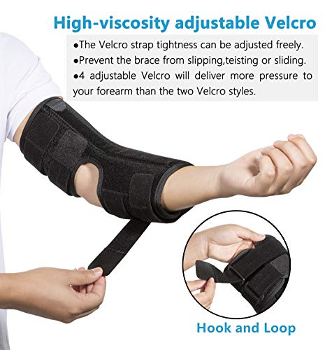 Elbow Brace for Cubital Tunnel Syndrome Adjustable Elbow Splint Arm Ulnar Nerve Brace Support ...