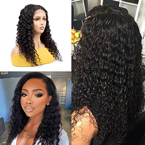 Midulla 22 Inch Deep Wave Wig, 180% Density, Natural Color, Soft and ...
