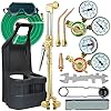 RX WELD Upgraded version Portable Tote Brazing Hvac Torch Kit Oxy ...