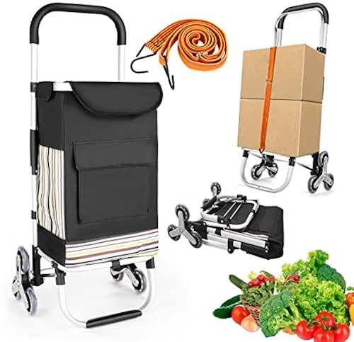 KGK Folding Shopping Cart for Groceries, Shopping Trolley Grocery Cart ...