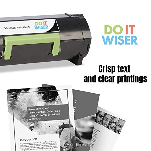 Do It Wiser Compatible Printer Toner Cartridge Replacement for Lexmark ...