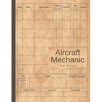 Buy Aircraft Mechanic Logbook: AMT Logbook, Aviation Maintenance ...