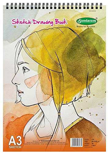 Sundaram Sketch Drawing Book (A3-36 Pages-Pack of 2) - D-8 : Amazon.in ...