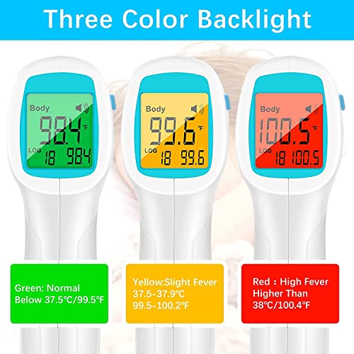 Infrared Thermometer Touchless Forehead Thermometer for Adults. 3 in 1 ...