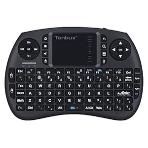 Mini Wireless Keyboard, Tonbux 2.4GHz Mini Wireless KODI XBMC Keyboard ...