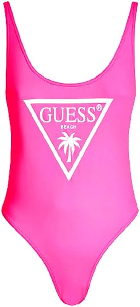 Guess Piece Beach E02J33LY00J Neon Pink - Pink - S: Amazon.co.uk: Clothing