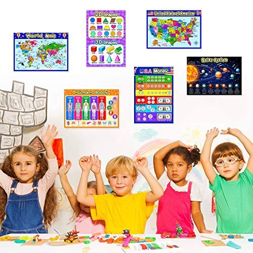 Educational Preschool Posters Learning Poster for Toddler Kid ...