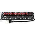 Amazon.com: Bomaite SR-128 10 Outlet Power Sequencer Conditioner - 15A 1800W AC power Rack Mount ...