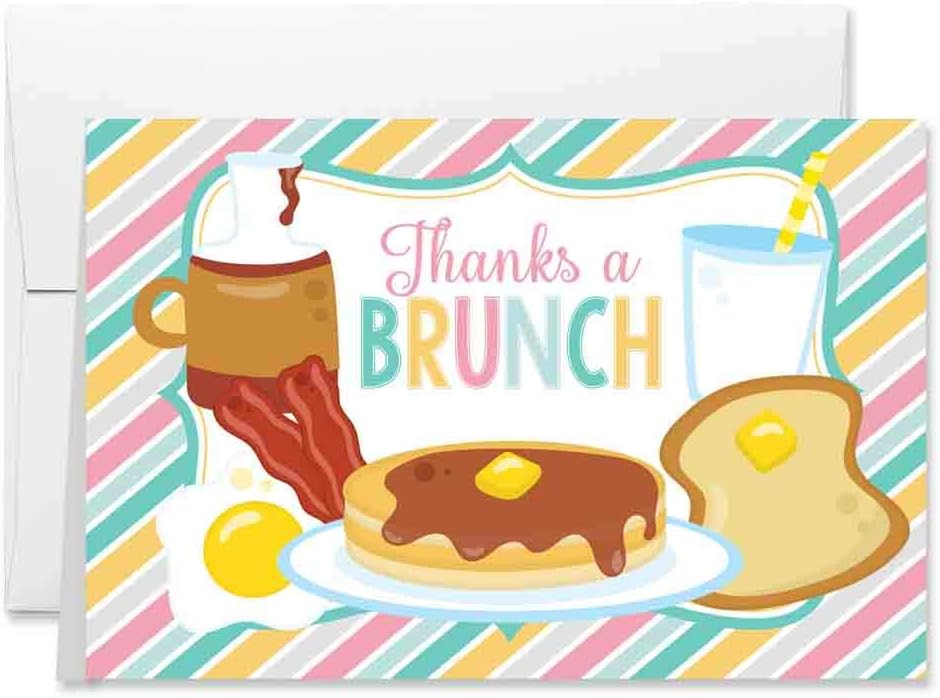 Amazon.com: Funny Thanks A Brunch Breakfast Food Themed All Occasion ...