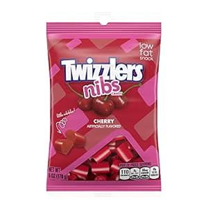 Amazon.com : TWIZZLERS NIBS Cherry Candy, 6 Ounce (Pack of 12 ...