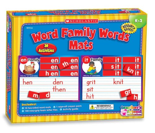 Word Family Words Mats: Scholastic, Scholastic: 9780439920360: Amazon ...