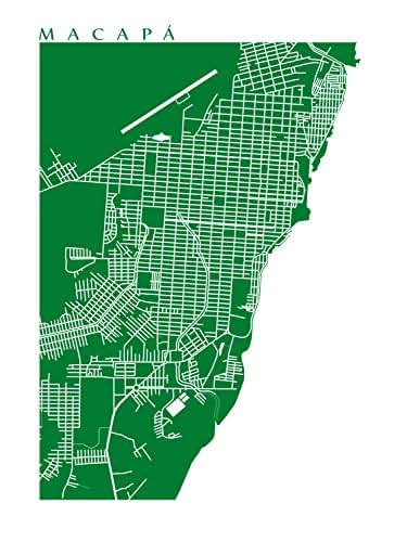 Amazon.com: Macapa Map Print: Handmade