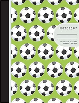 Soccer Notebook: Soccer Ball Notebook (Green) College Ruled Lined Pages ...