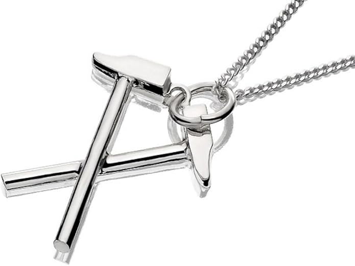 Sterling Silver West Ham FC Crossed Hammers Pendant And Chain : Amazon ...